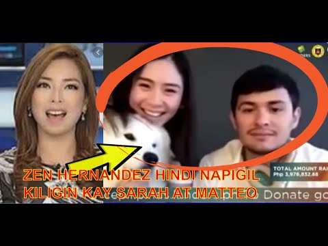 NEWS ANCHOR ZEN HERNANDEZ KINILIG KAY MATTEO AT SARAH GERONIMO CHECK ...