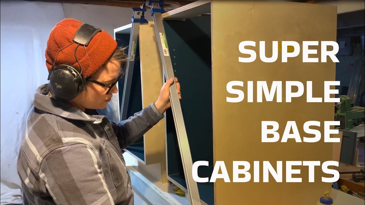 Easy Base Cabinets + Painting Tips - YouTube