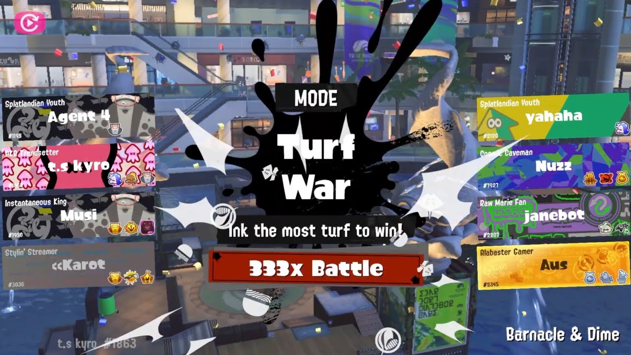 MY FIRST EVER 333X BATTLE! | Splatfest: Shiver vs. Frye vs. Big Man ...