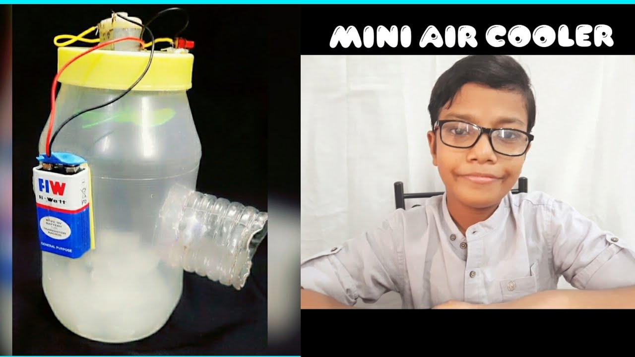 How to make Mini Air Cooler using Plastic Bottle - YouTube