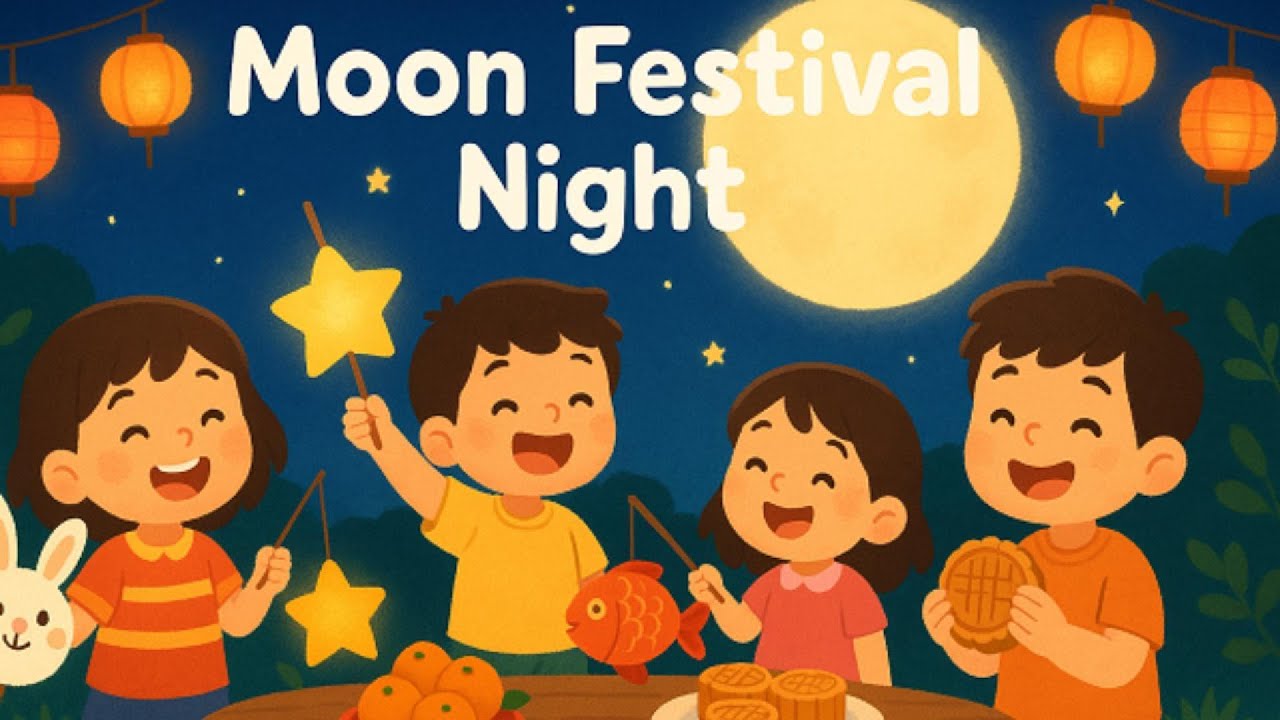 Moon Festival Night | English Song for Kids About Mid-Autumn Festival ...
