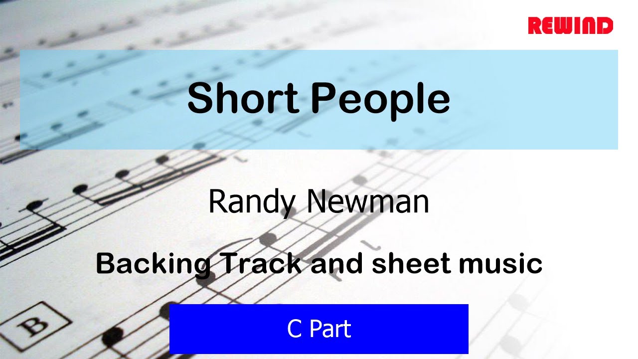 Short People : Randy Newman : C Instruments Playalong Backing Track ...