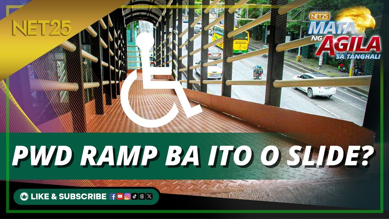 Itinayong PWD ramp sa EDSA Busway Philam station, delikado - YouTube