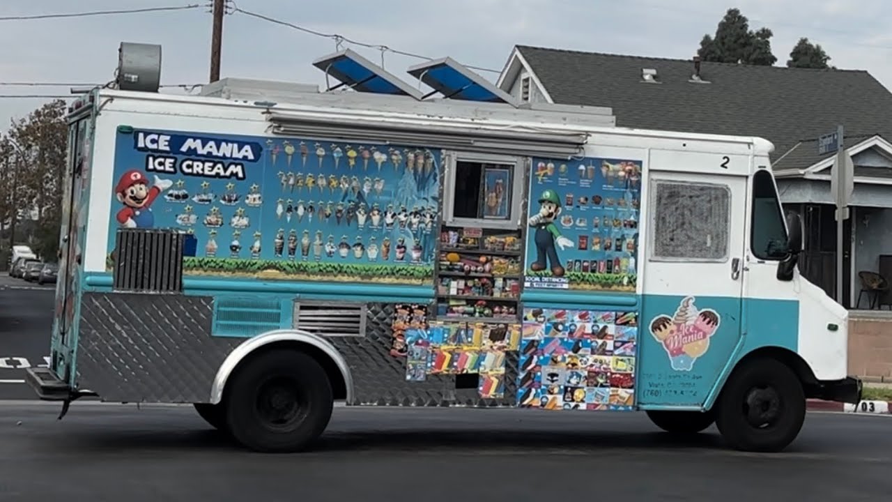 Travieso’s Super Mario ice cream truck playing Turkey in the Straw ...