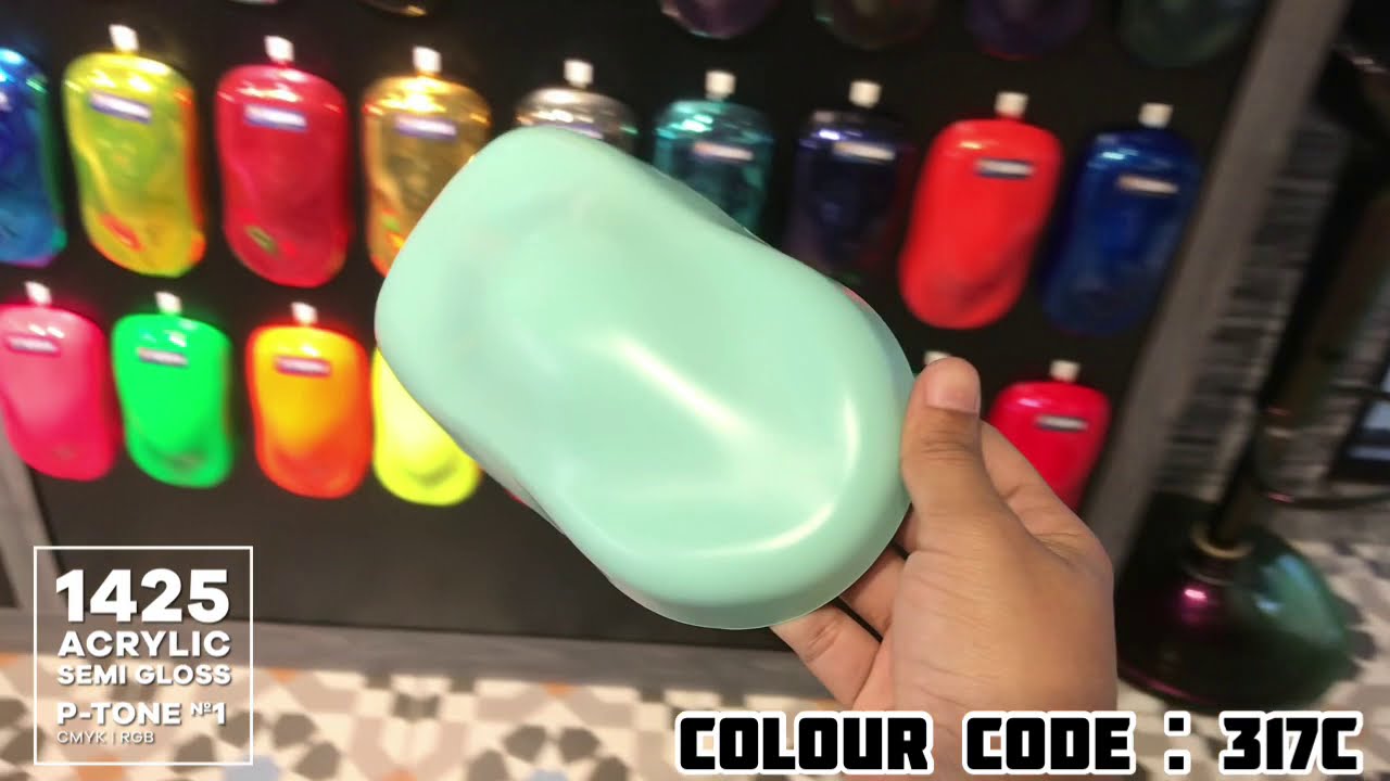 Aikka Pantone 317C Colour for car Spray Painting - 317C - YouTube