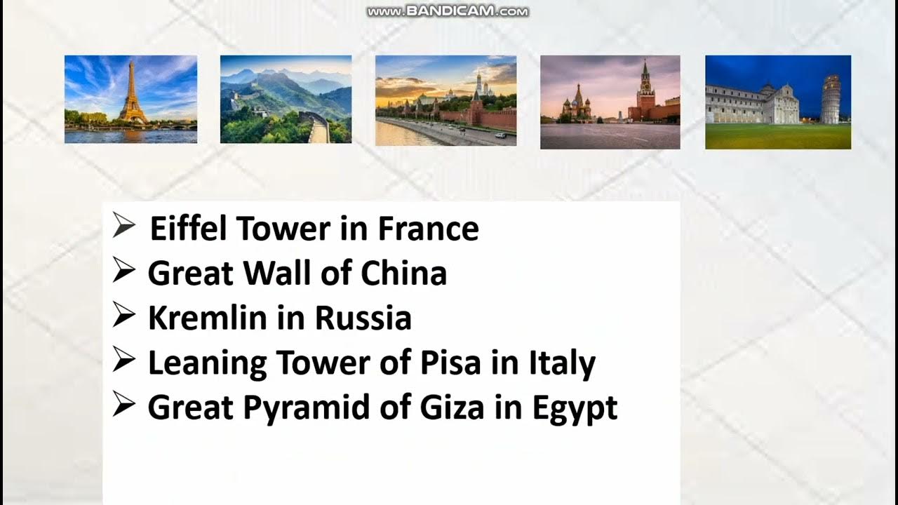 PowerPoint ( Slides ) Famous LandMarks In The 🌍 - YouTube