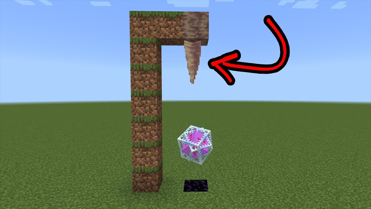 Can dripstone make an end crystal EXPLODE!? - YouTube