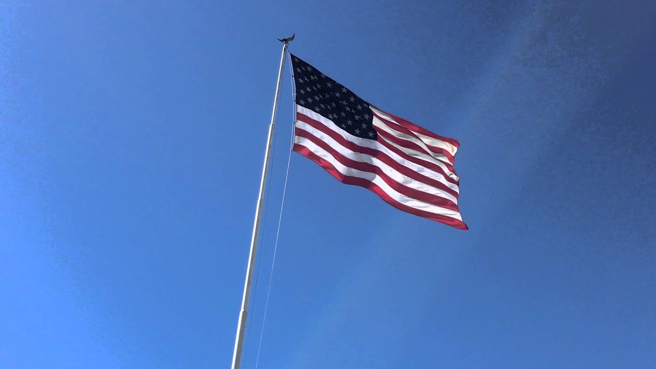 American Flag waving in the wind HD 4K - YouTube