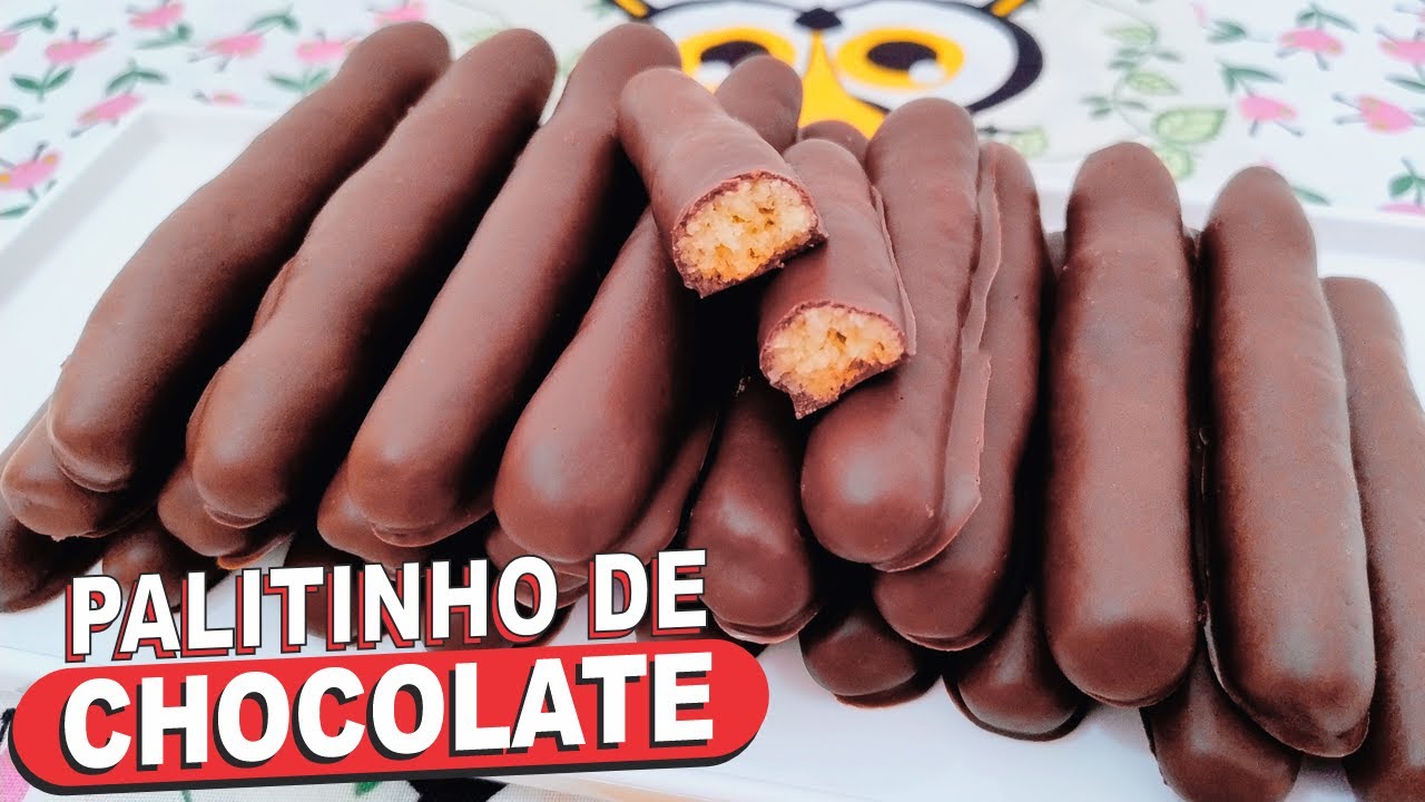 A TRADICIONAL RECEITA DE PADARIA 😱 PALITINHOS DE CHOCOLATE SUPER FÁCIL ...
