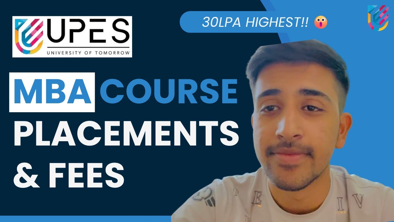 MBA Placements & Fees Structure 2024 | UPES Dehradun - YouTube