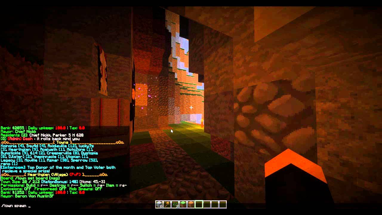 The Best Towny Server - Town Showcases as of 3/10/2015 #2 - YouTube