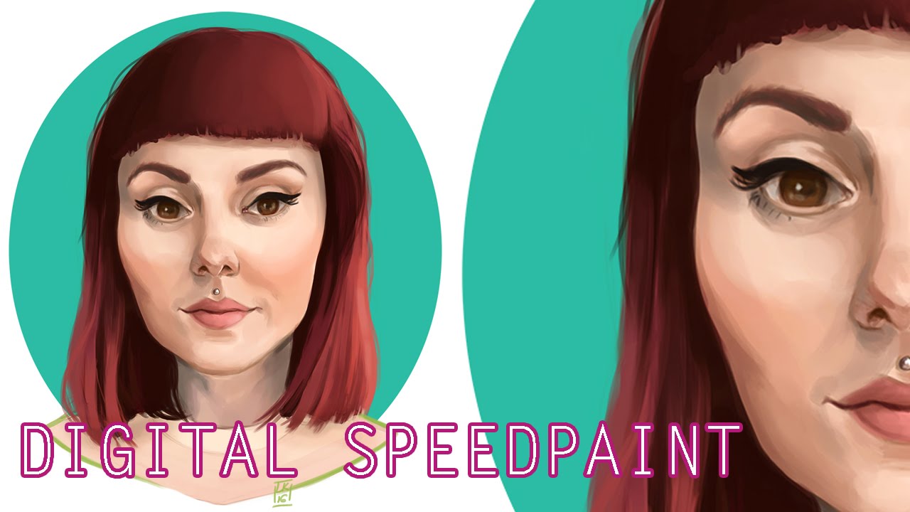 Digital Speedpaint 15 - YouTube