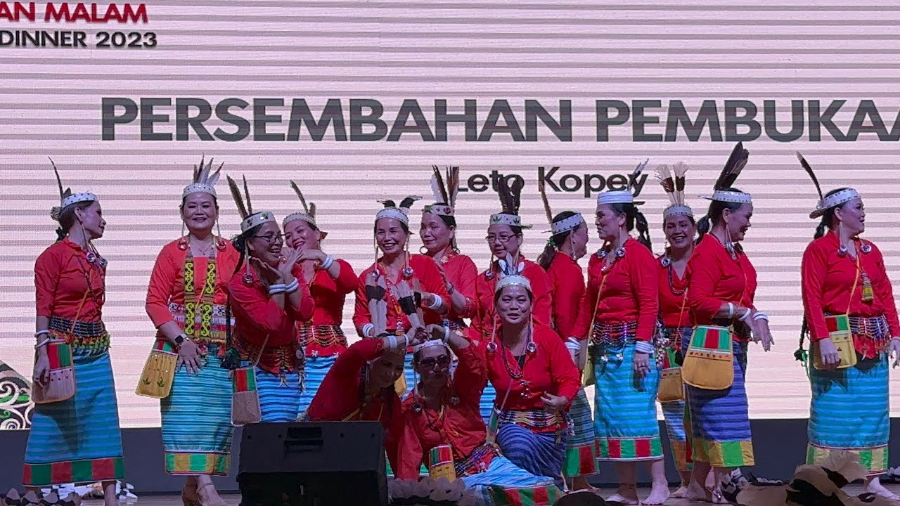 Ngajat Kopey KEBANA Bintulu - YouTube