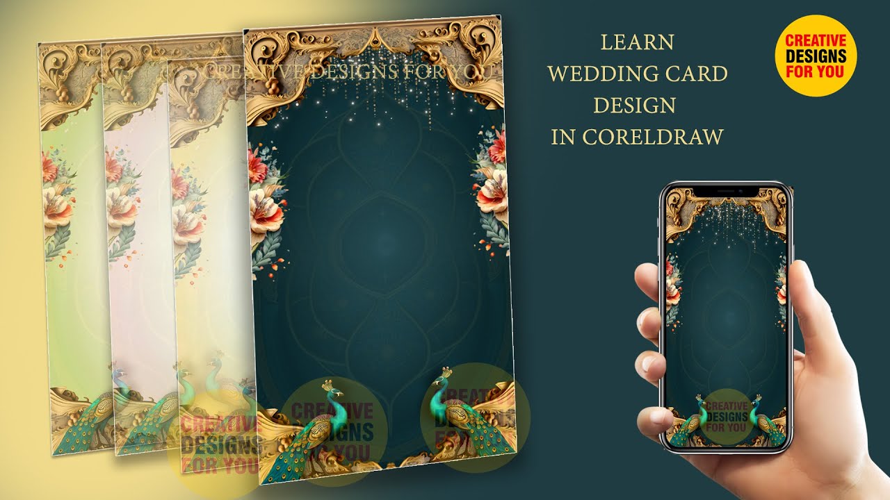 Wedding Card Design in Coreldraw | शादी का कार्ड कैसे बनाये | Whatsapp ...