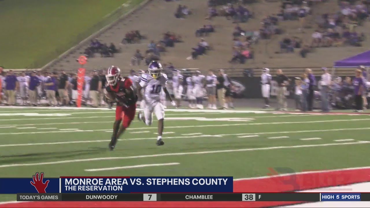 Monroe Area vs. Stephens County - YouTube