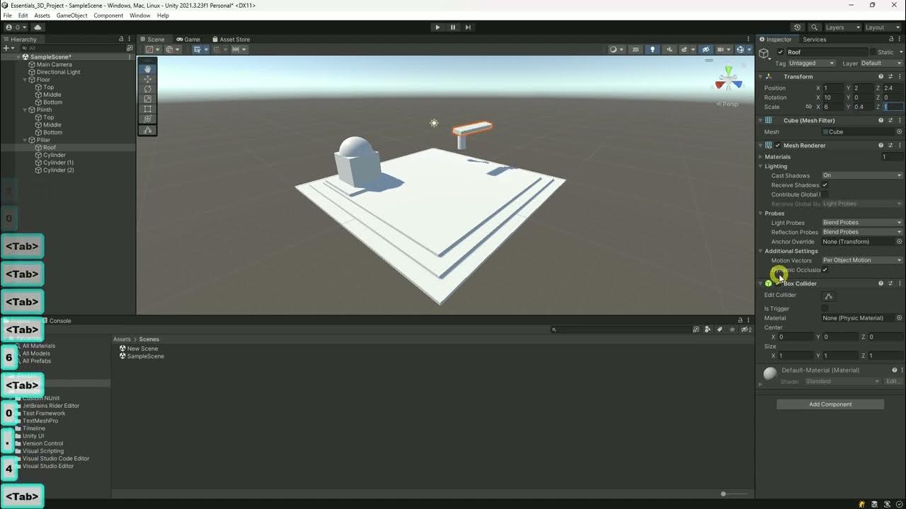 【操作説明】サンプルステージを作る【Unity】 - YouTube