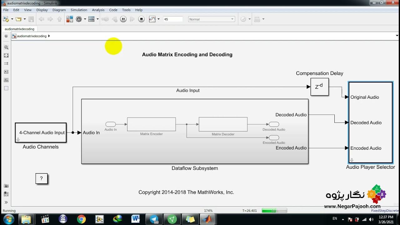 audio matrix encoding and decoding - matlab - YouTube