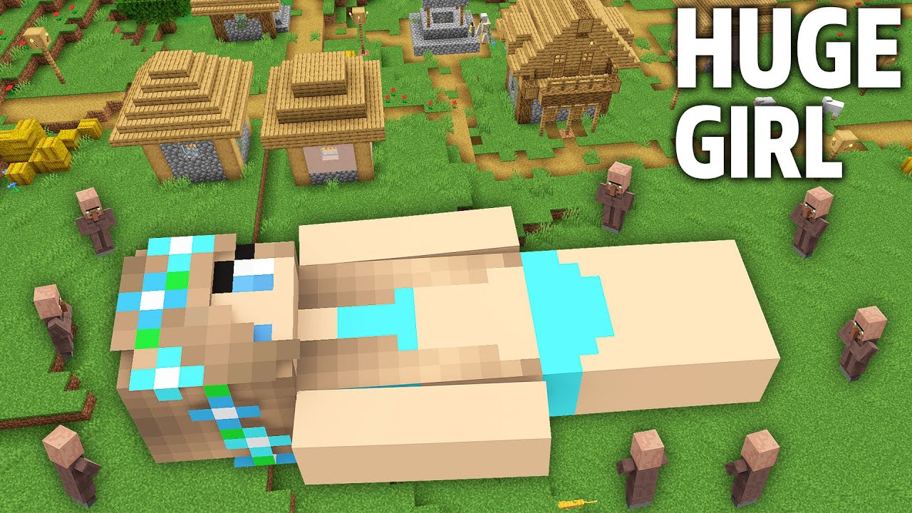 HOW to FOUND HUGE GIRL in Minecraft ??? GIANT GIRL ! - YouTube