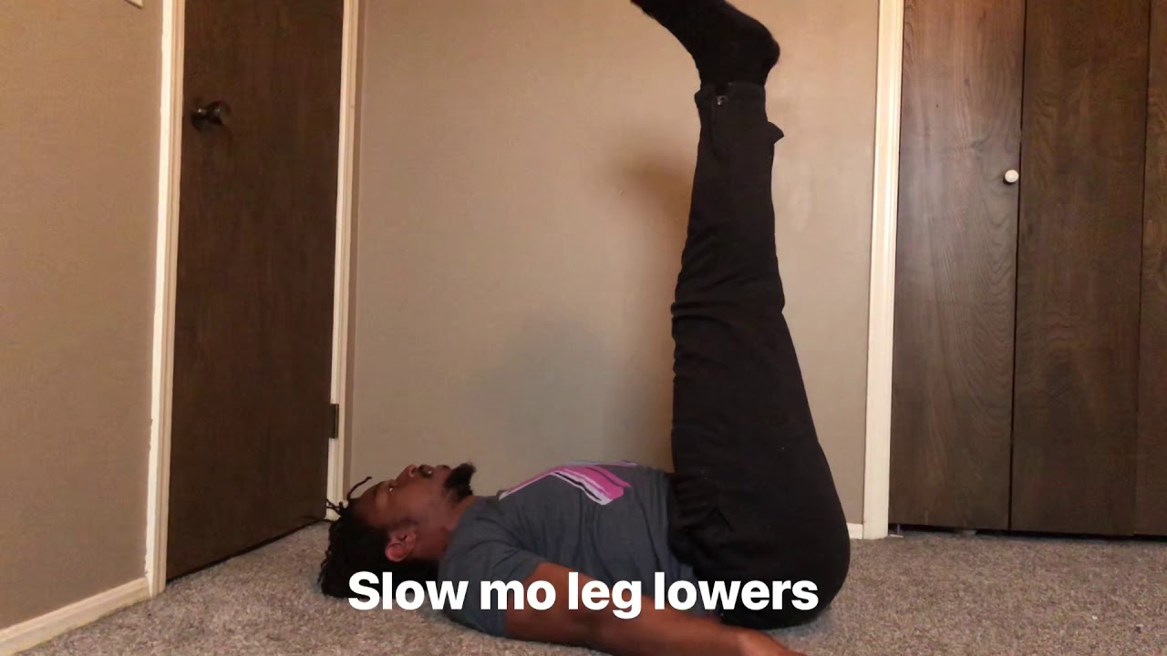 Slow mo leg lowers - YouTube