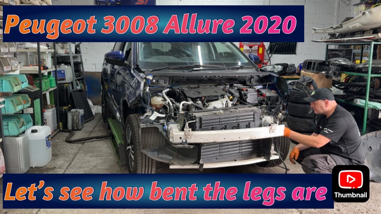 PEUGEOT 3008 ALLURE 2020 CAT S FROM COPART PART 2 LETS SEE HOW BENT THE ...
