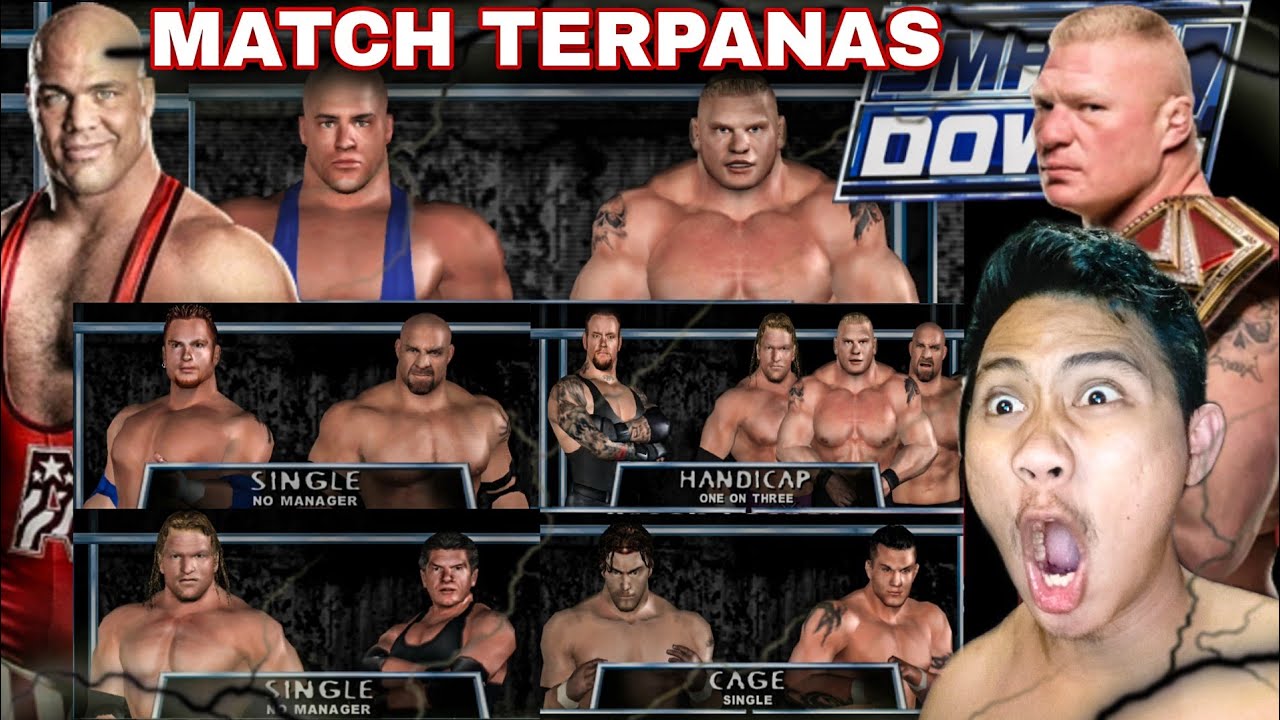 Pertarungan sengit Kurt Angle Vs Brock Lesnar di Armaggeddon single ...