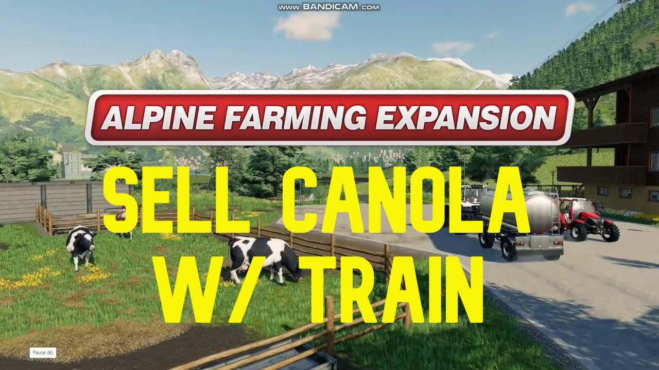 FS 19 Erlengrat Alpine Farming DLC EP22:Sell canola with train - YouTube