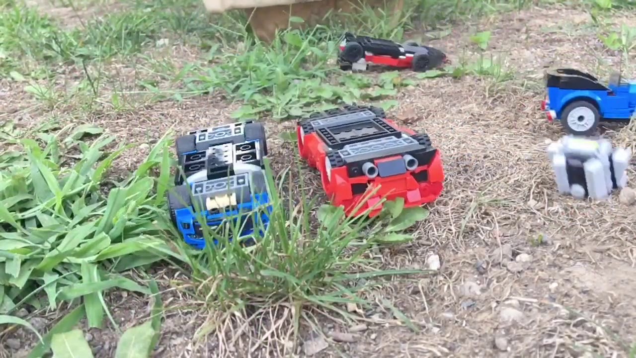 Epic Slow Mo LEGO Crashes - YouTube
