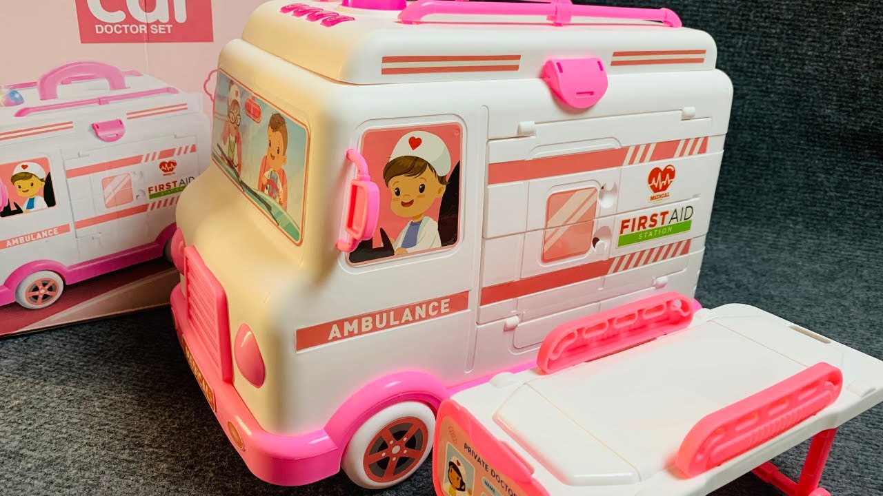 15 Minutes Satisfying with Unboxing Ambulance Doctor Set P1| ASMR (no ...