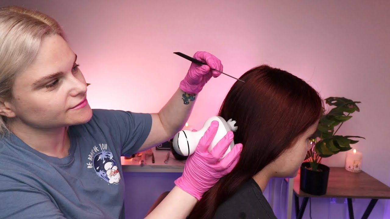 A Relaxing Real Person ASMR Hair & Scalp Check - YouTube