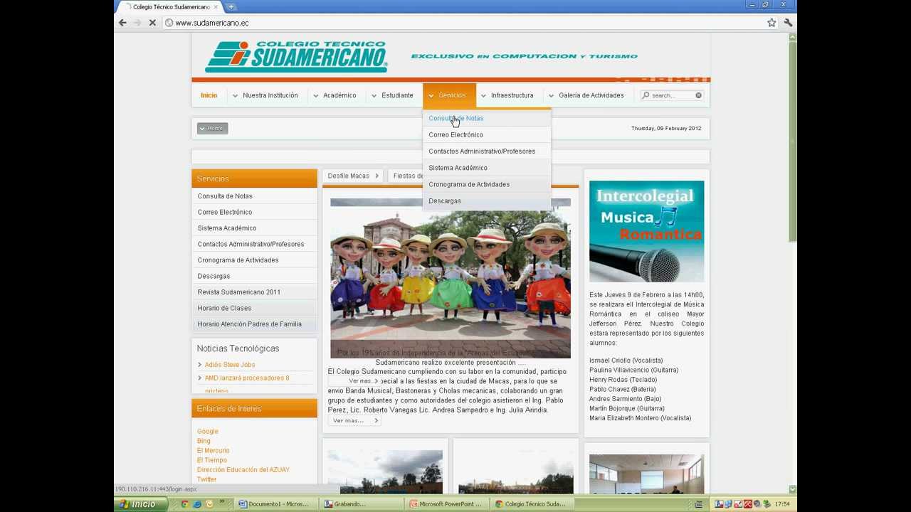 pasos para ver tus notas academicas - YouTube