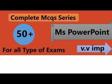 Top 50 MS PowerPoint mcq Questions and Answer | Microsoft Office | MS ...