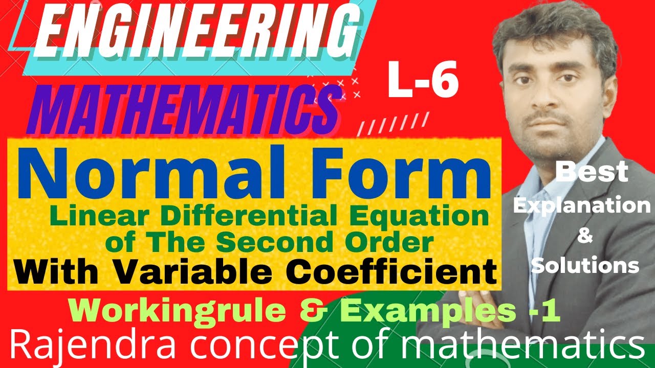 Normal Form - Linear Differential Equation of Second Order With ...