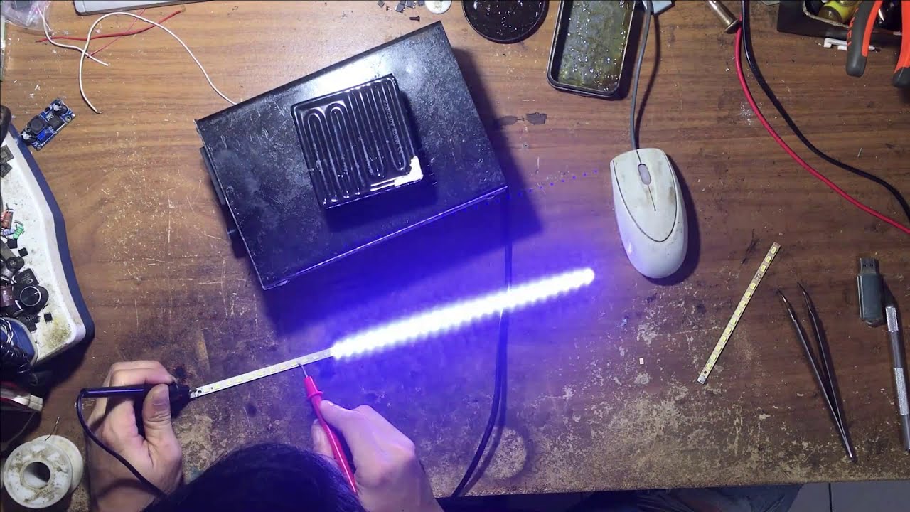 Mengganti 1 buah led yang rusak pada led strip SMD / change or ...