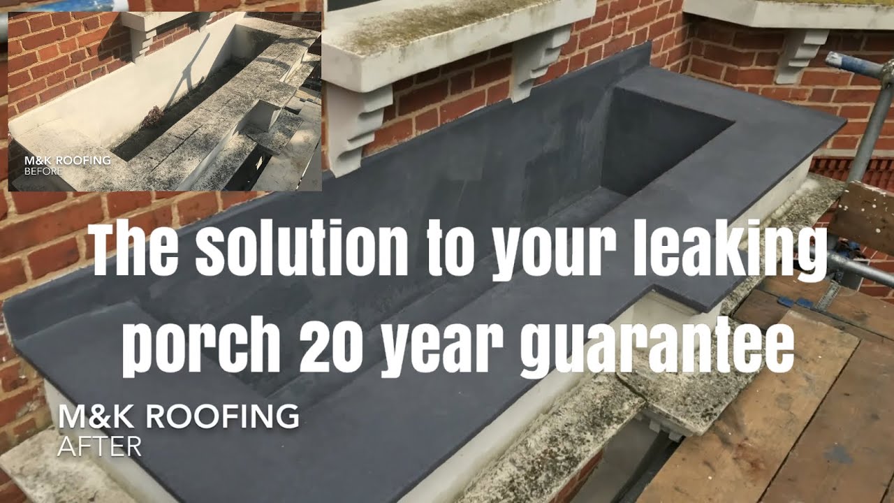 FLEXITEC 2020 installation to concrete porch M&K ROOFING - YouTube