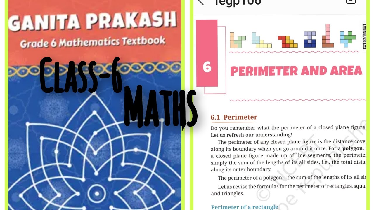 perimeter and area/class-6 math/ganitaprakash book /math solution for ...