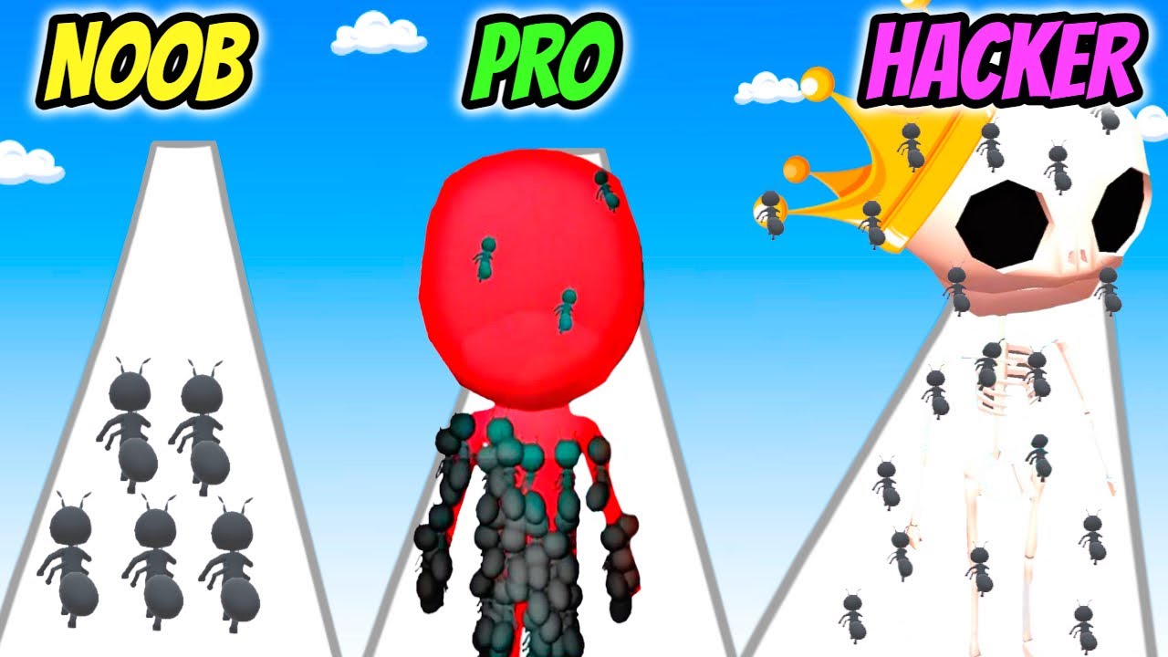 NOOB vs PRO vs HACKER - Ants Runner - YouTube