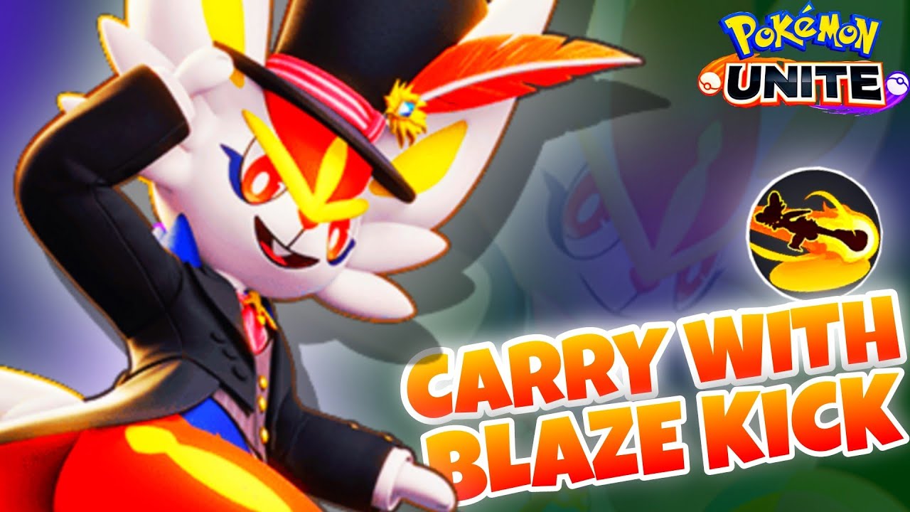 Carry your Team with Powerful Blaze kick of CINDERACE | Pokemon unite ...