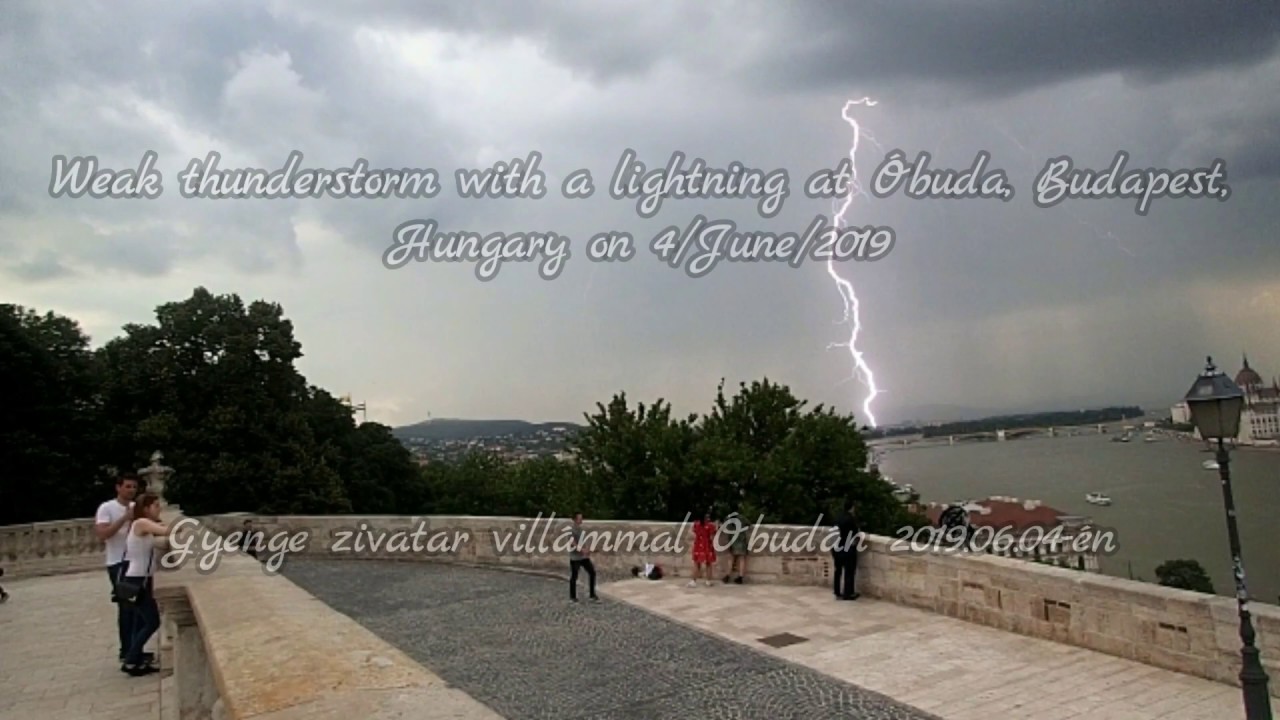 Weak thunderstorm with only one C-G lightning at Budapest on 4/June ...