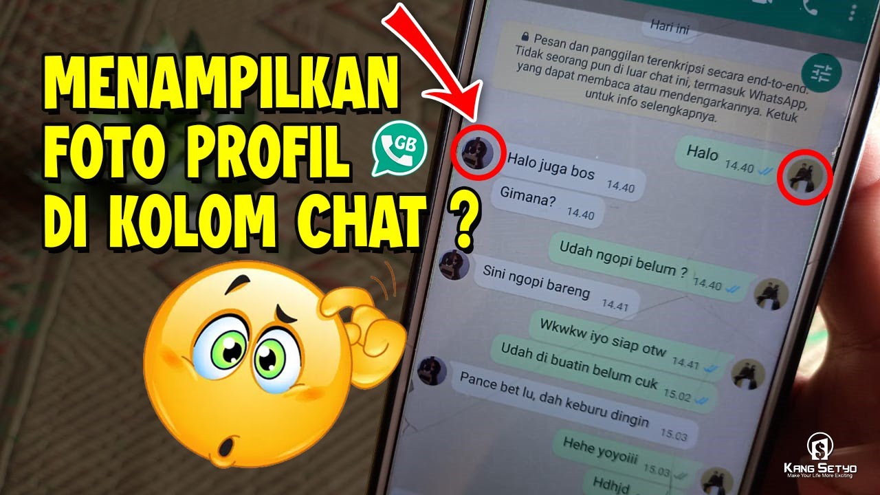 Cara Menampilkan Foto Profil di Kolom Chat Whatsapp Gb - YouTube