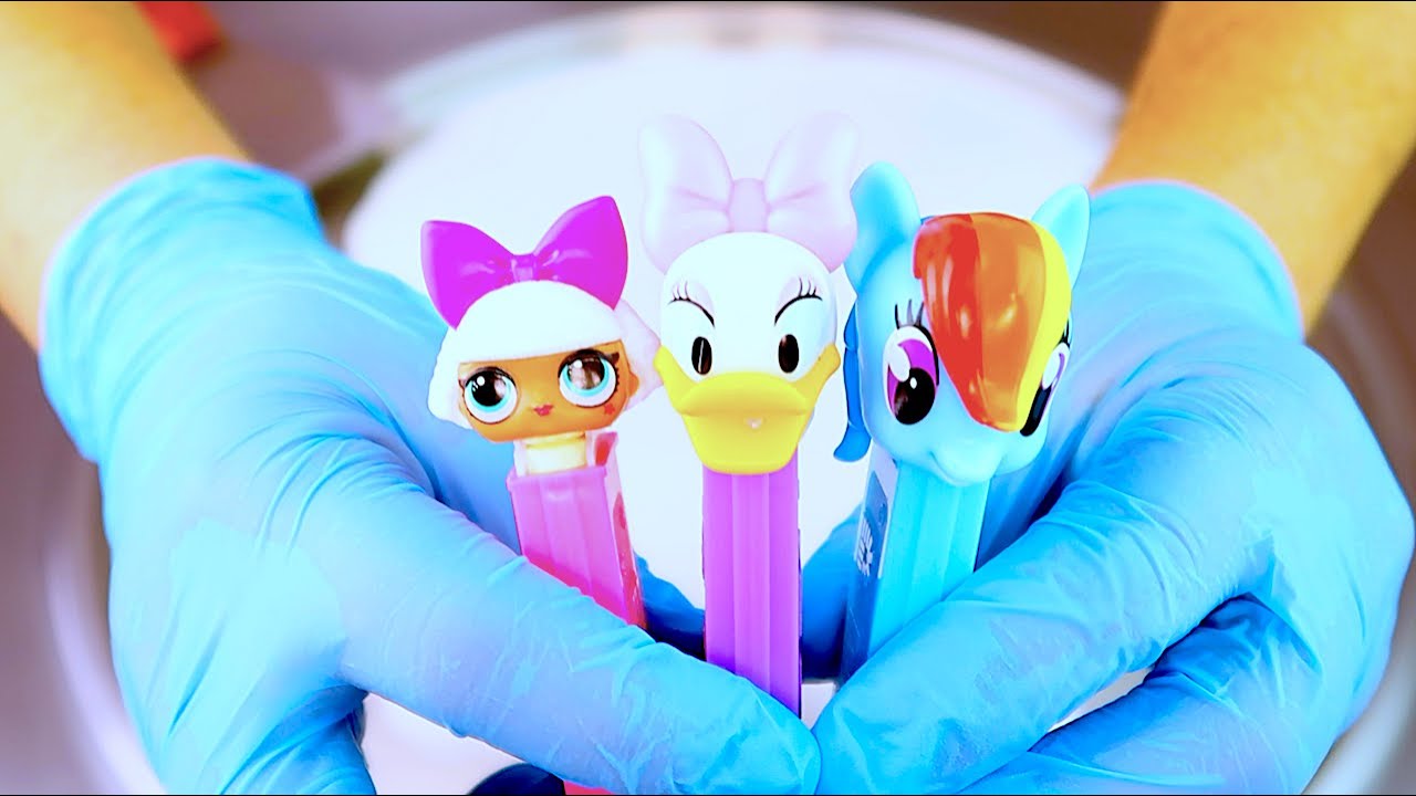 ASMR PEZ Candies Ice Cream Rolls Oddly Satisfying Fried Ice Cream Food ...
