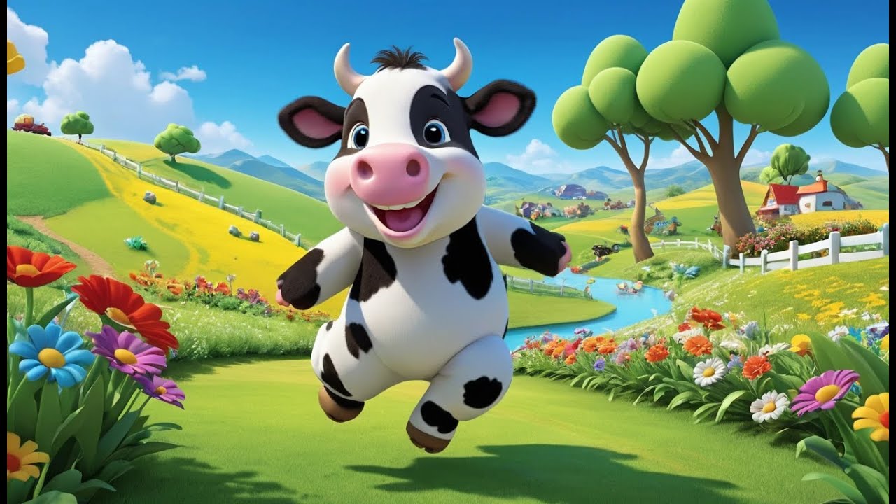 Baby Moo Moo Dancing | Fun Cow Dance Song for Kids | Silly Moo Moo ...