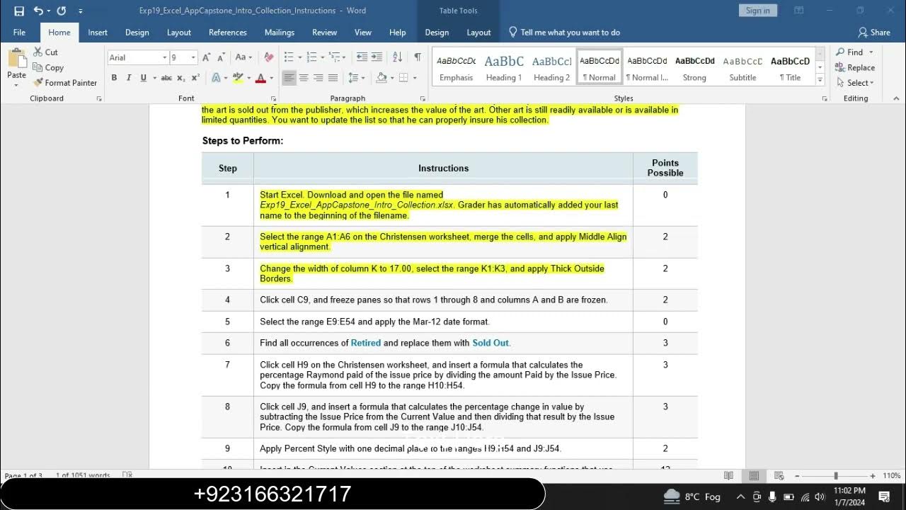 Exp19_Excel_AppCapstone_Intro_Collection | Full Course Deal Contact Us - YouTube