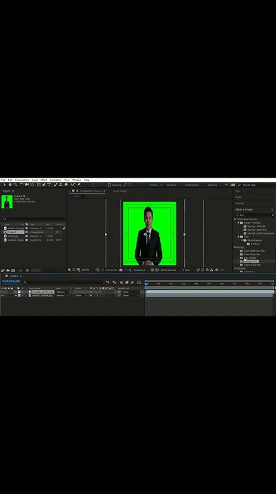 remove green background in after effect - YouTube