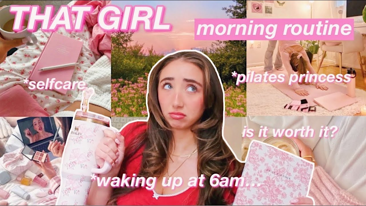 trying the 6am "THAT GIRL" MORNING ROUTINE*productive, working out ...
