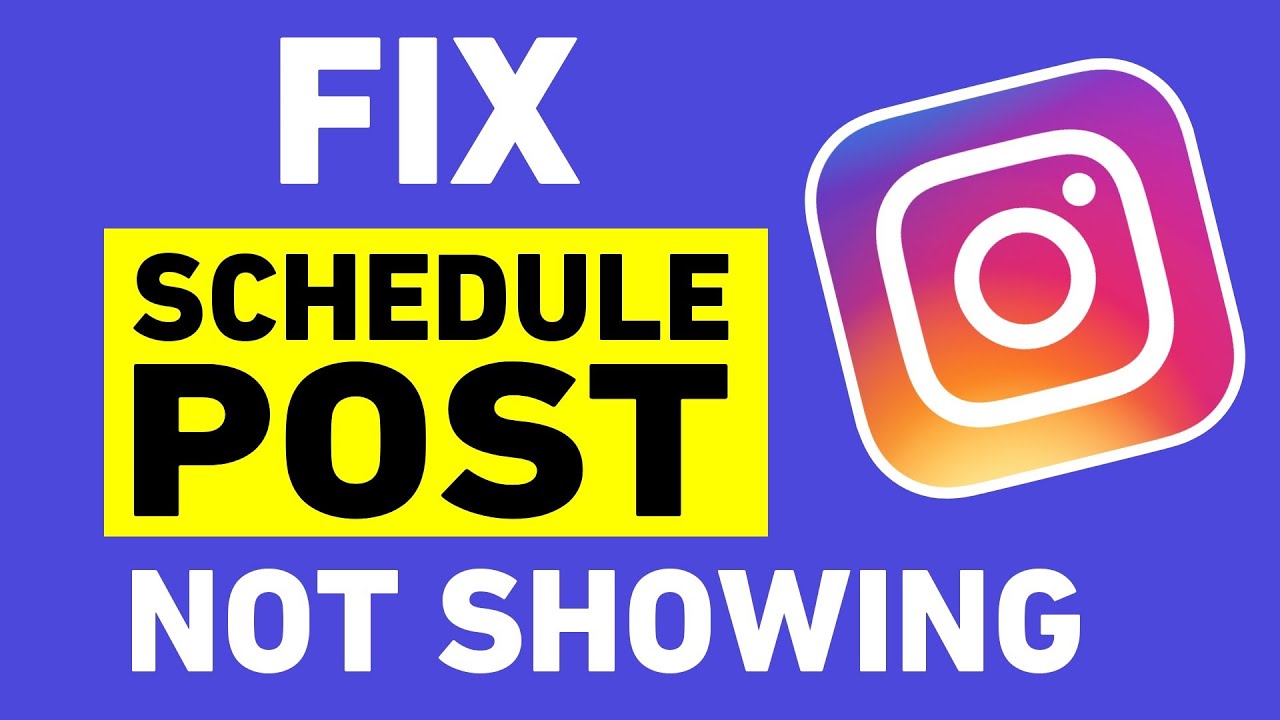 How to FIX Instagram Schedule Option Not Showing - YouTube