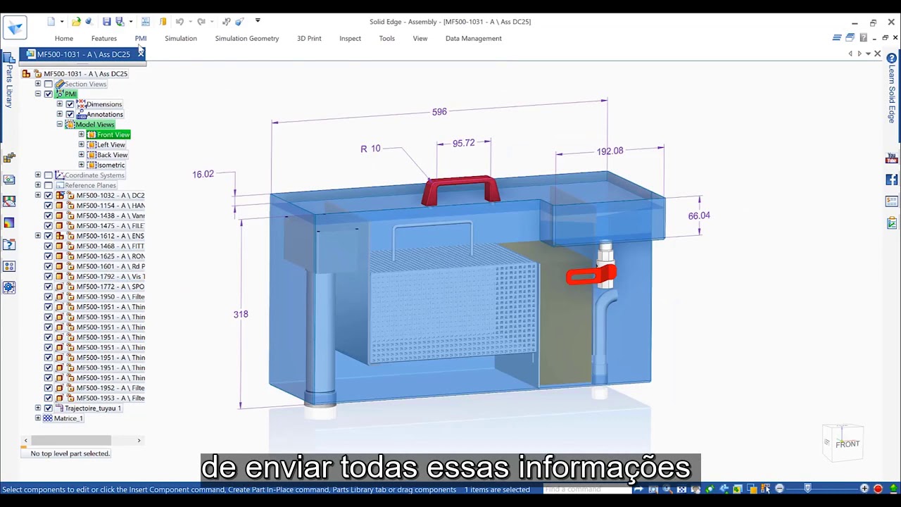 Model Based Definition in Solid Edge - YouTube