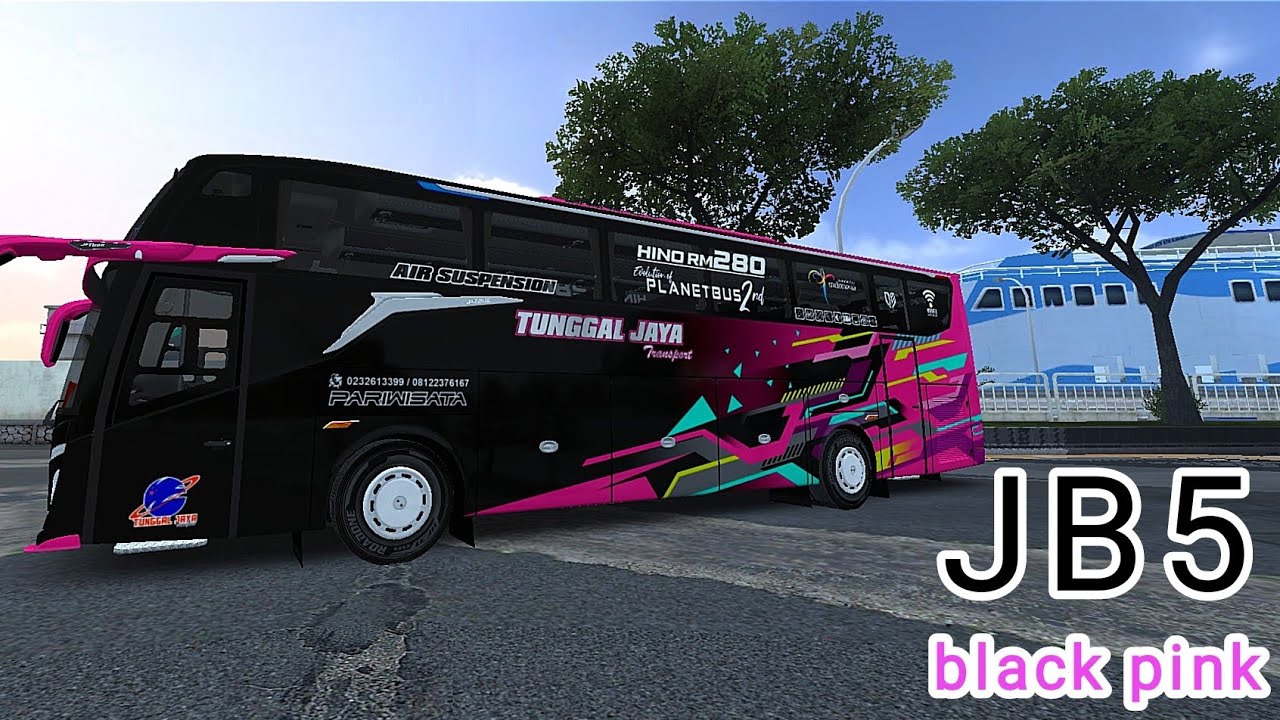 MOD JB5 TUNGGAL JAYA BLACK PINK ‼️😎 | bussid versi 4.0.3 terbaru - YouTube