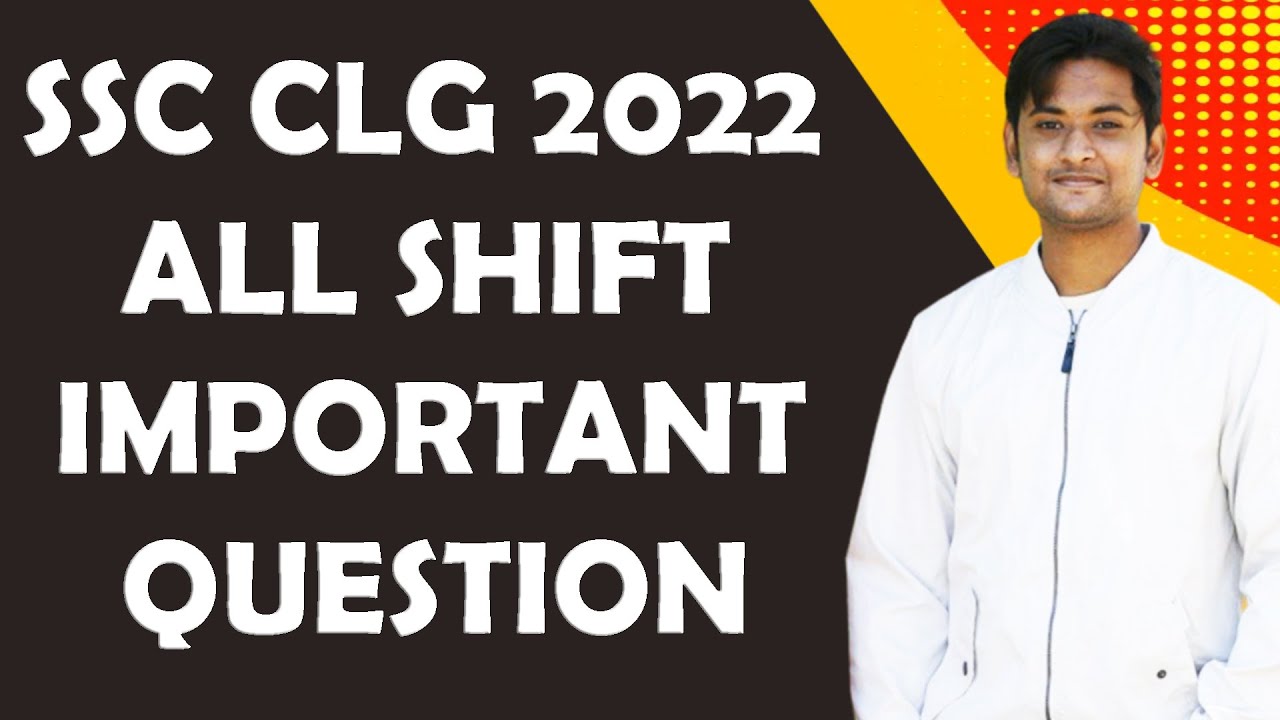 SSC CGL 2022 question | SSC exam question | SSC Important question ...