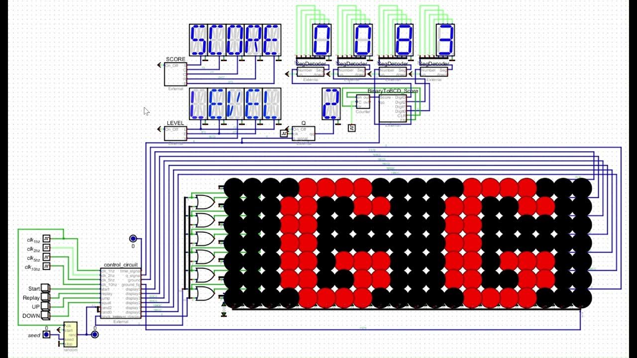 Dino game with VHDL - YouTube