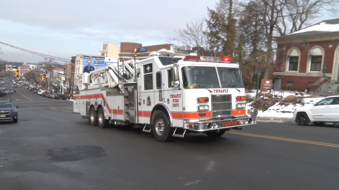 Englewood,NJ FD Rescue 1 & Tenafly,NJ FD Tower 2 - YouTube